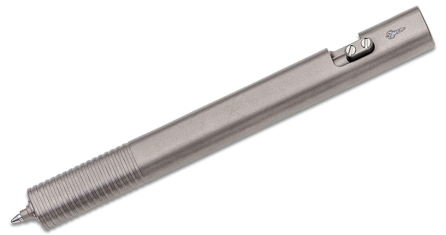 D Rocket Designs Bolt Pen V2, Oval-Shaped Titanium, 5.12" Overall ...