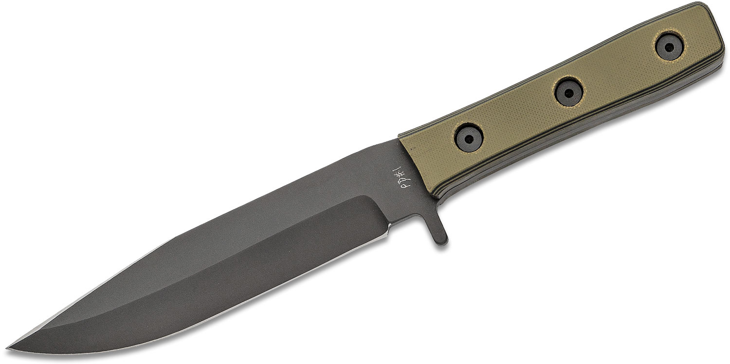 Duane Dwyer Custom Bowie Fixed Blade Knife 5.625" PD#1 Black Oxide ...