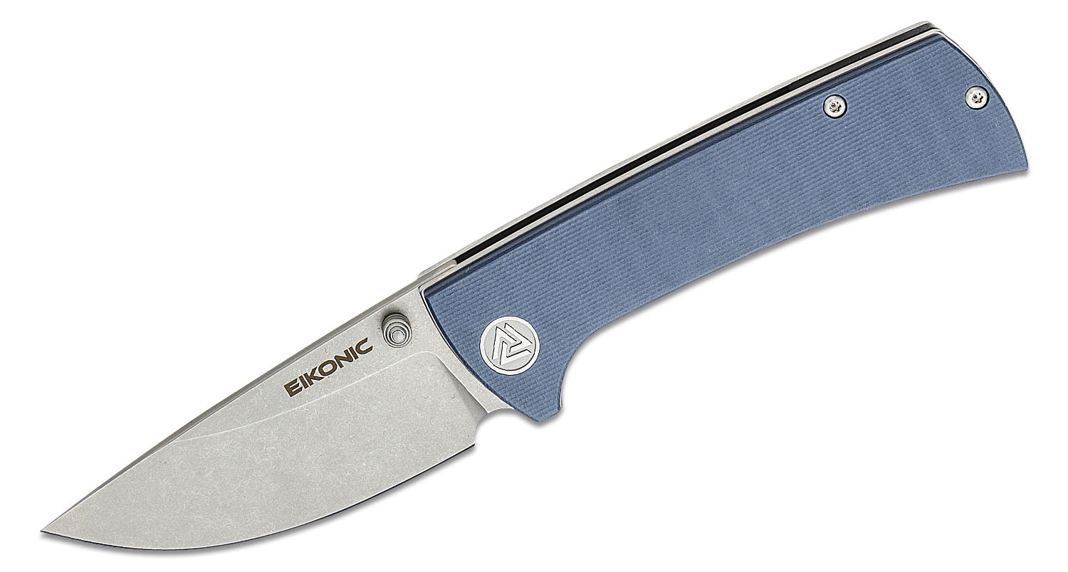 EIKONIC Knives Chaves RCK9 Folding Knife 3.06" D2 Stonewashed Drop ...