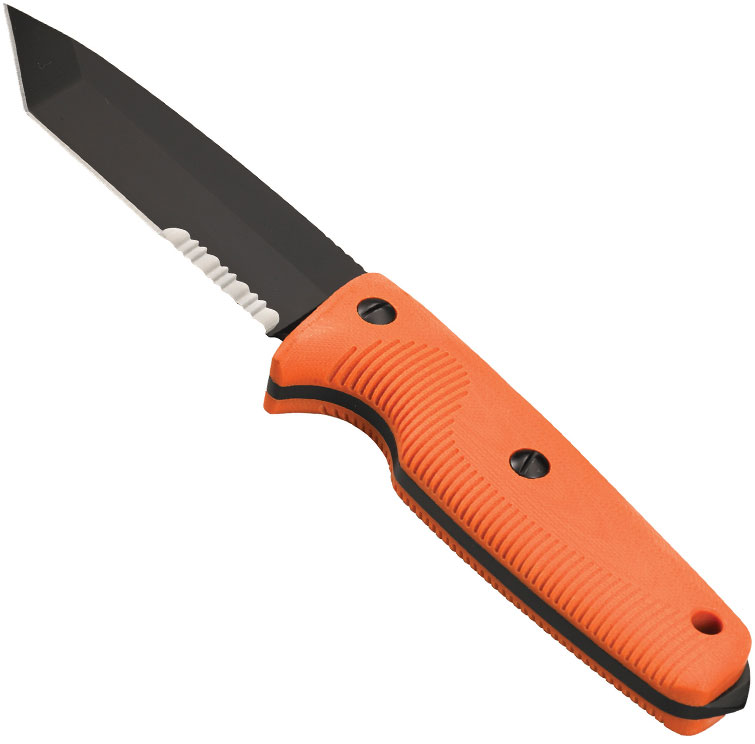 EKA Nordic T12 Tactical Fixed 4.72" Black Sandvik 12C27 Tanto Combo ...