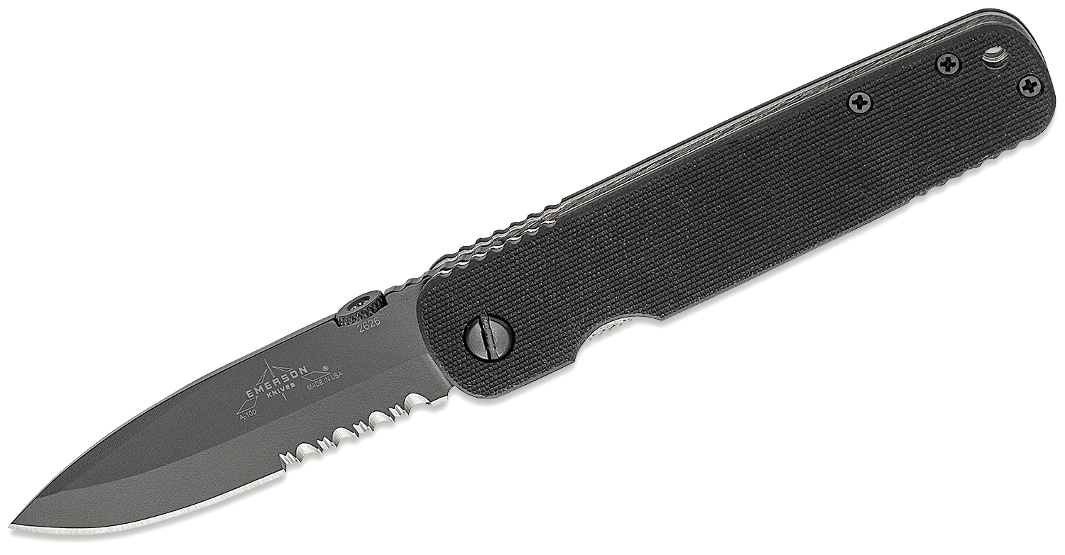 Reviews and Ratings for Emerson A-100 Folding Knife 3.6" Black Combo ...
