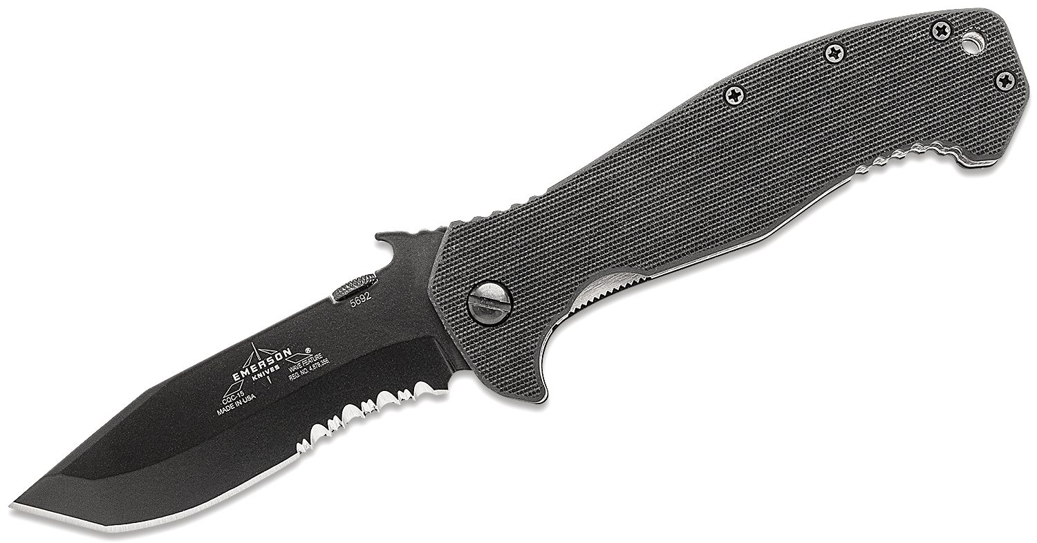 Reviews and Ratings for Emerson CQC-15 Folding Knife 3.9" Black Combo ...