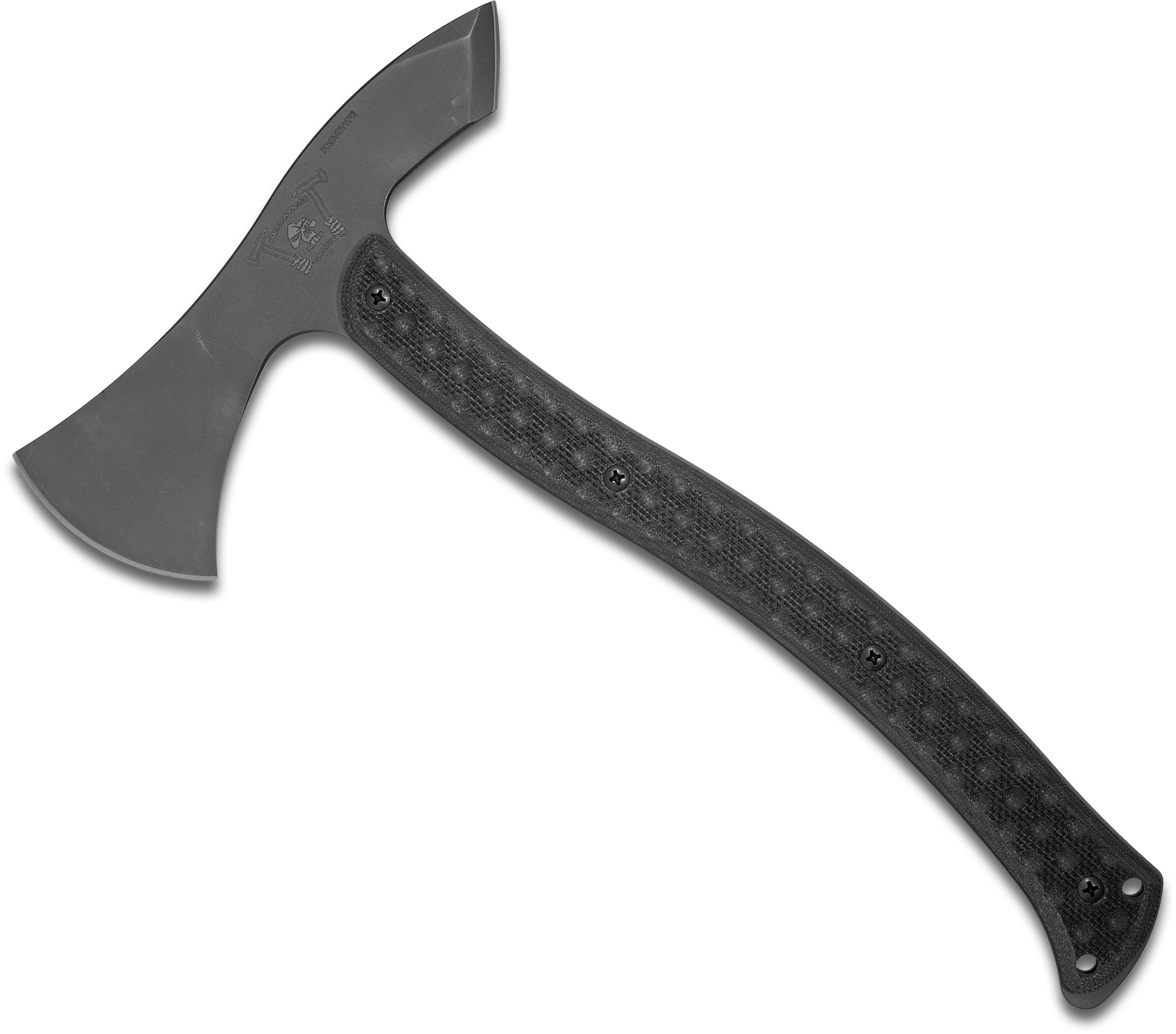 Emerson Custom Combat Axe with Spike Prototype #007, 13.125" Overall ...