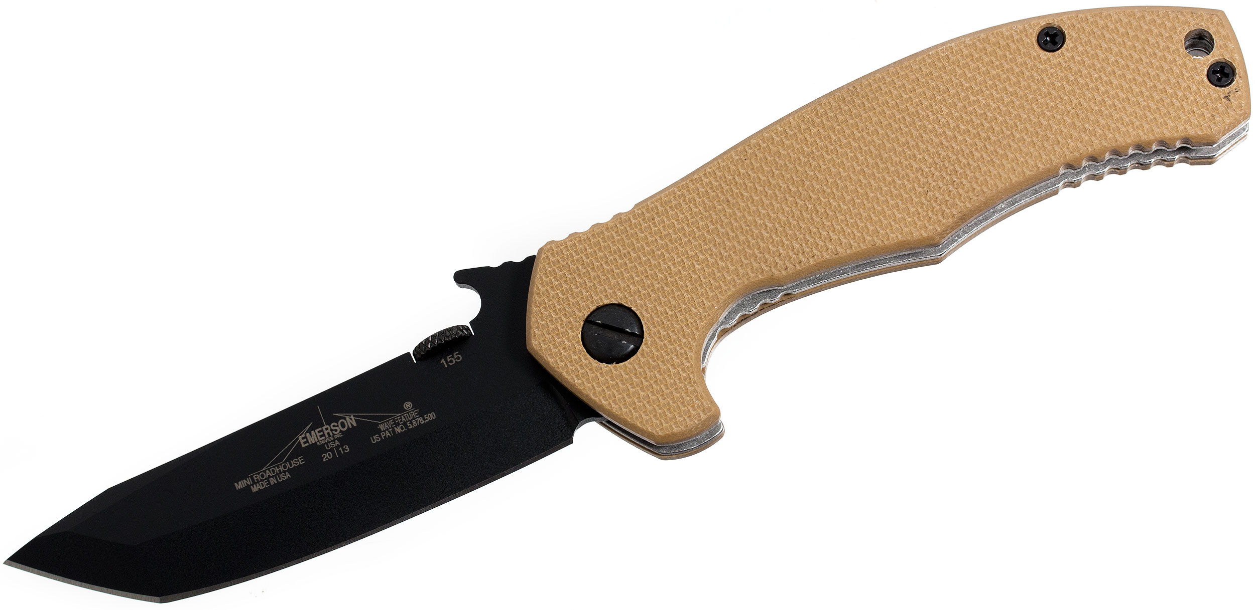 Reviews and Ratings for Emerson Mini Roadhouse Folding Knife 3.4" Black ...