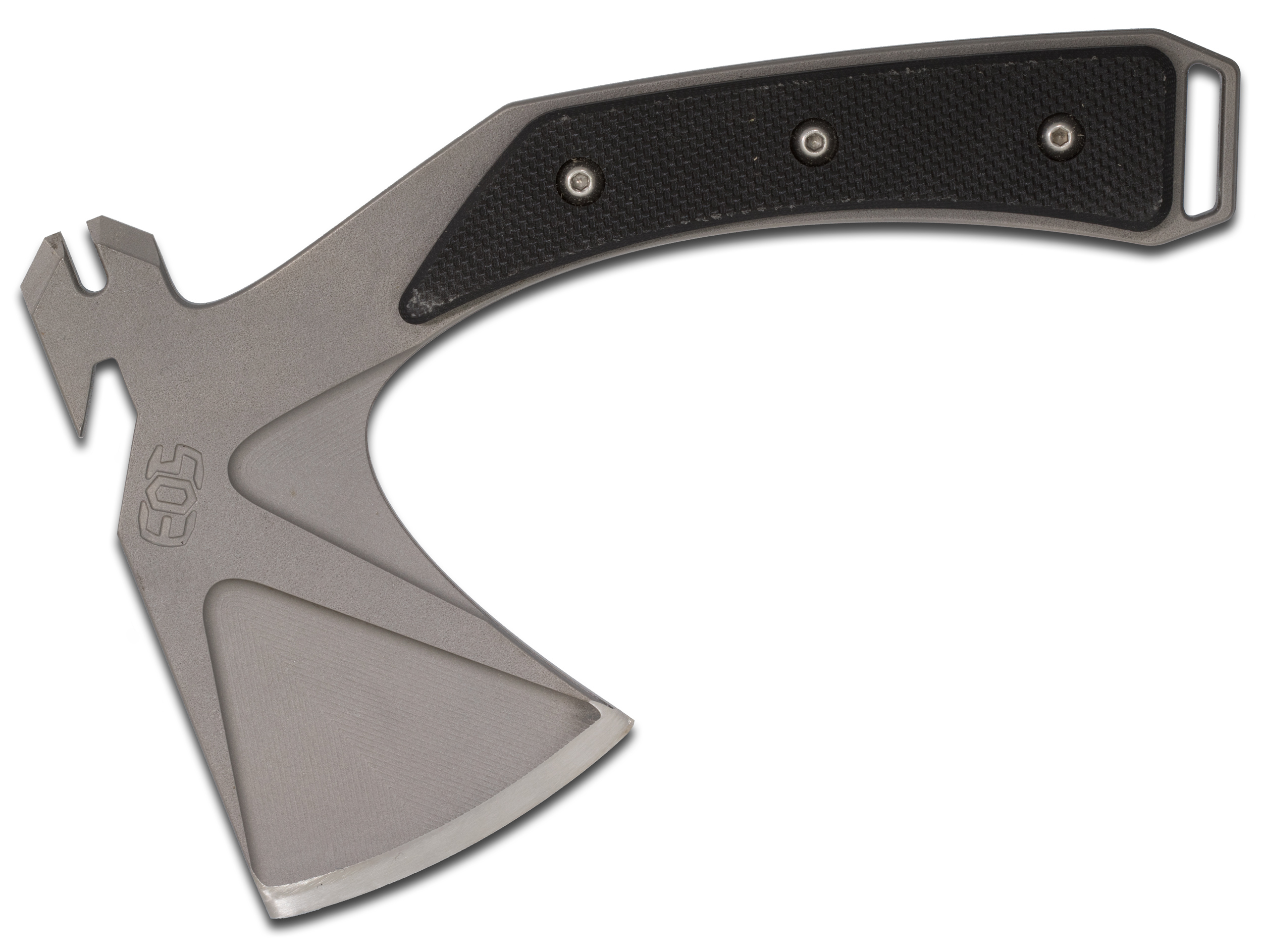 EOS Shorty Mini Hatchet 7.75" Overall, D2 Tool Steel, Black G10 Handles ...