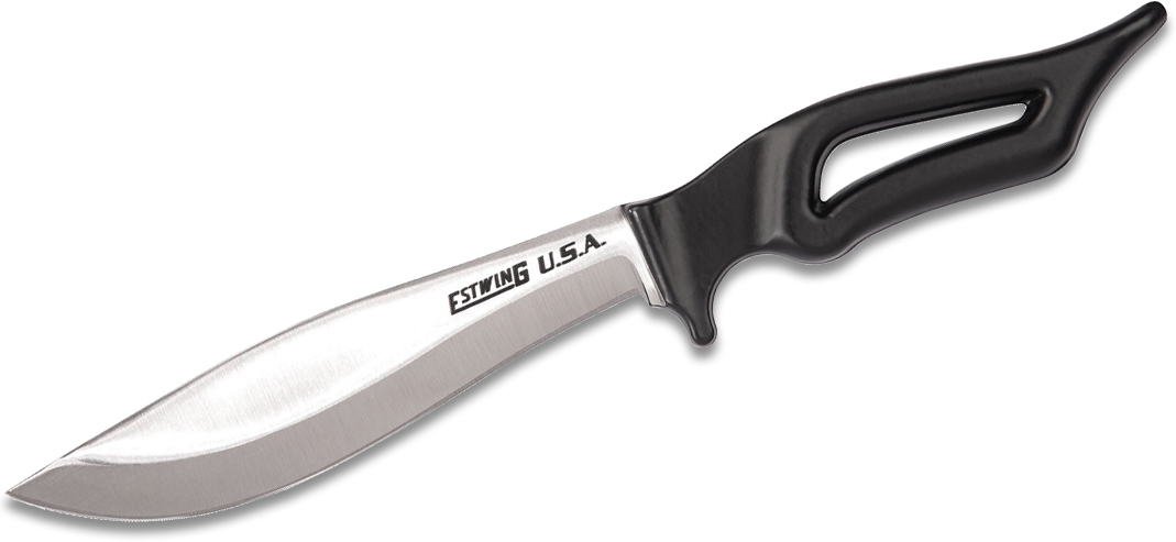 Estwing Fixed Blade Knife 6" Satin Bowie, Nylon Sheath - KnifeCenter ...