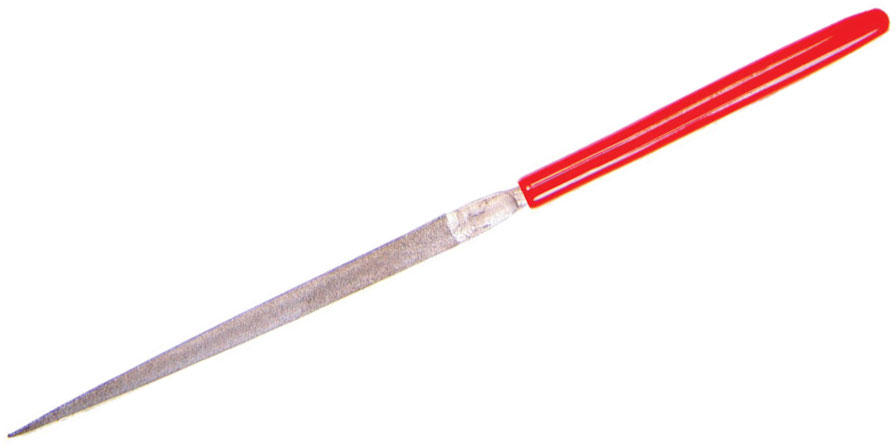 EZE-LAP 613F Fine Grit Needle File, Pippin, Red Handle - KnifeCenter