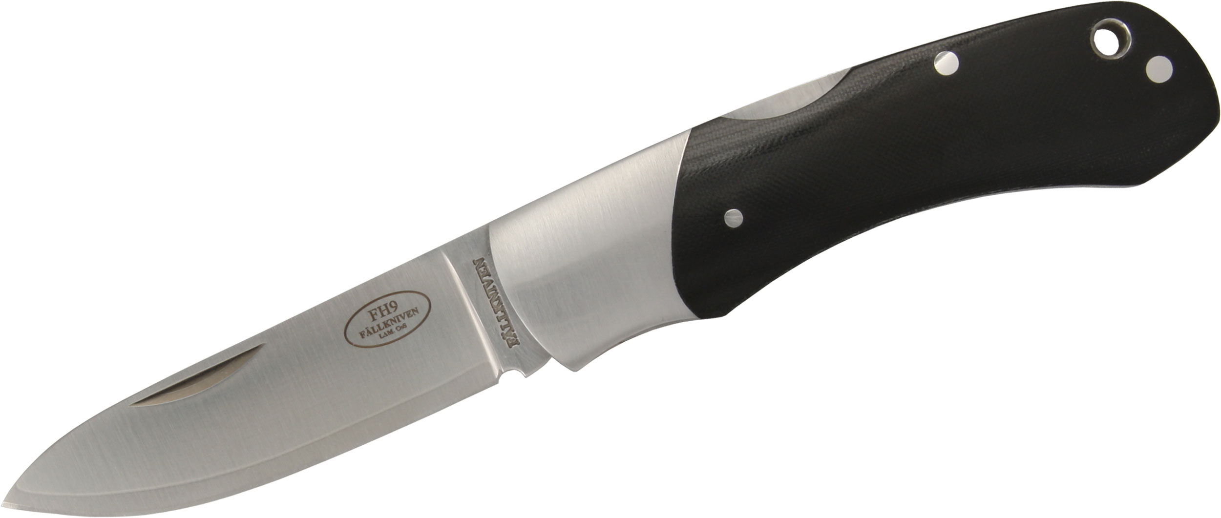 Fallkniven FH9bh Black Hawk Folding Hunter 2.6" Blade, Black Micarta ...