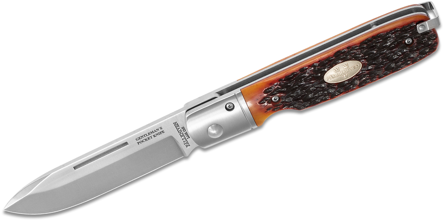Fallkniven GPjb Gentleman's Pocket Knife 3" Laminated CoS Blade, Jigged ...