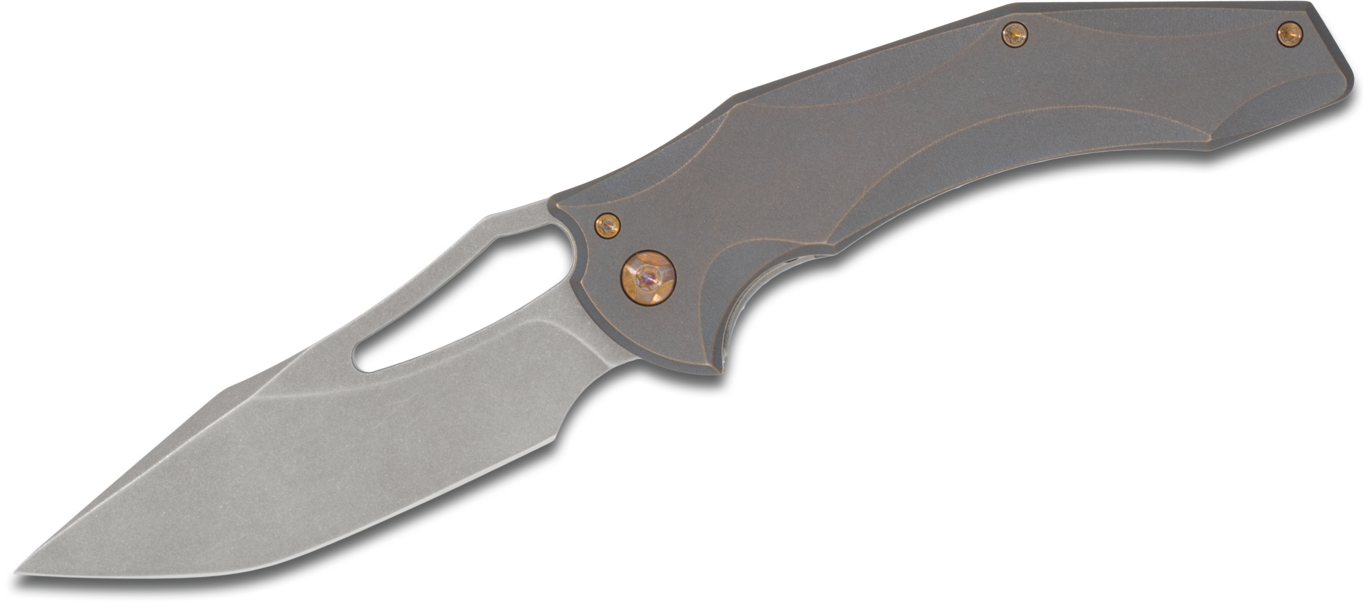 Ferrum Forge/Gavko Spinner Folding Knife 3.5" 20CV Stonewashed Blade ...