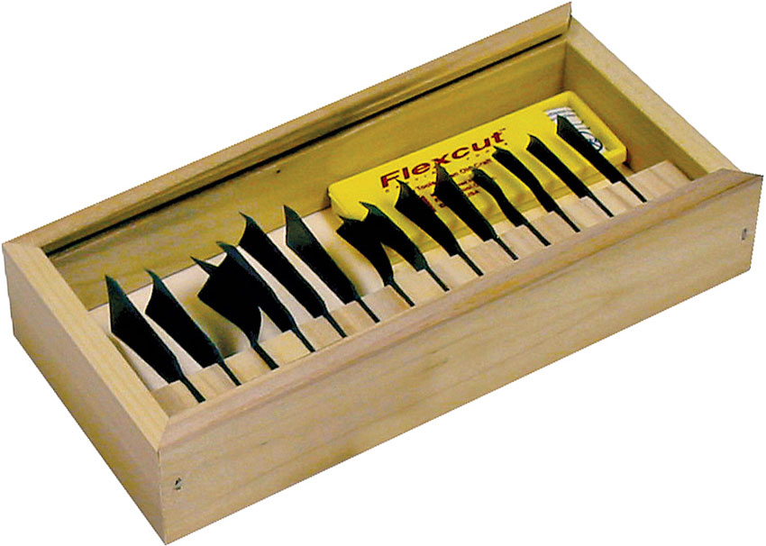 Flexcut 14-Piece Power Gouge Set, 14 Different Style Blades, Storage ...