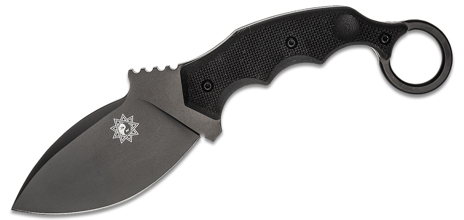 Fox 637 T Parong Fixed Blade Knife 3.75" N690Co Plain Blade, G-10 ...