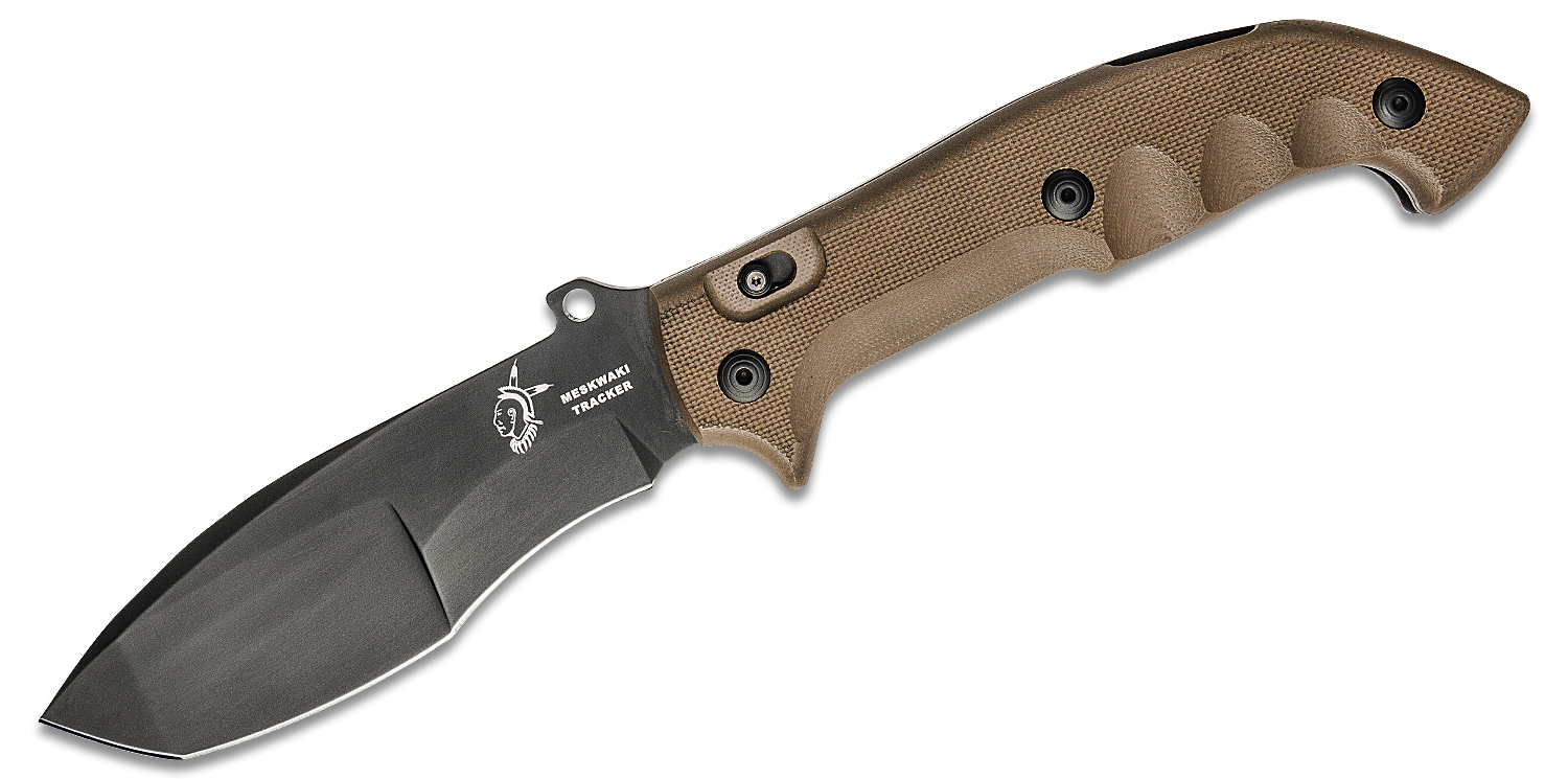 Fox FX-501 FKMD Meskwaki Tracker Folding Knife 5.43" Black PVD Recurve ...