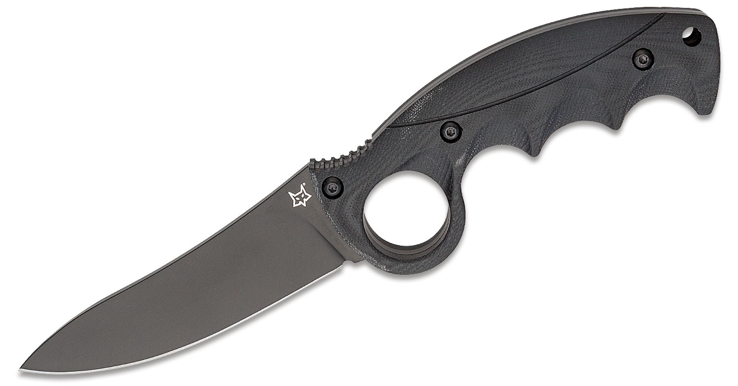 Fox Russ Kommer FX-621 B Alaskan Hunter Fixed Blade Knife 4.29" Black ...