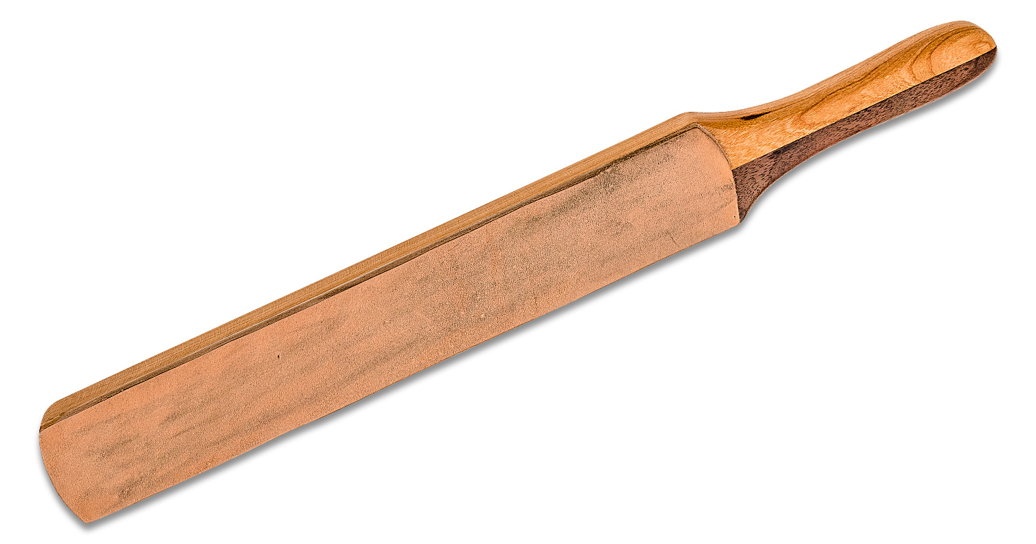 Aaron Frederick Custom 16" Strop with Compound, Hickory and Walnut Wood ...
