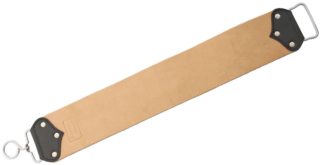 Garos Goods Cowhide Leather Barber Strop 3" Wide - KnifeCenter ...