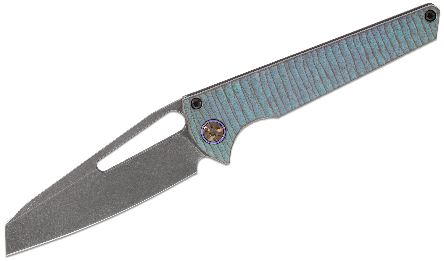 Gavko Knives Michal Gavac Custom Leopard Folding Knife 3.375" Nitro-V ...