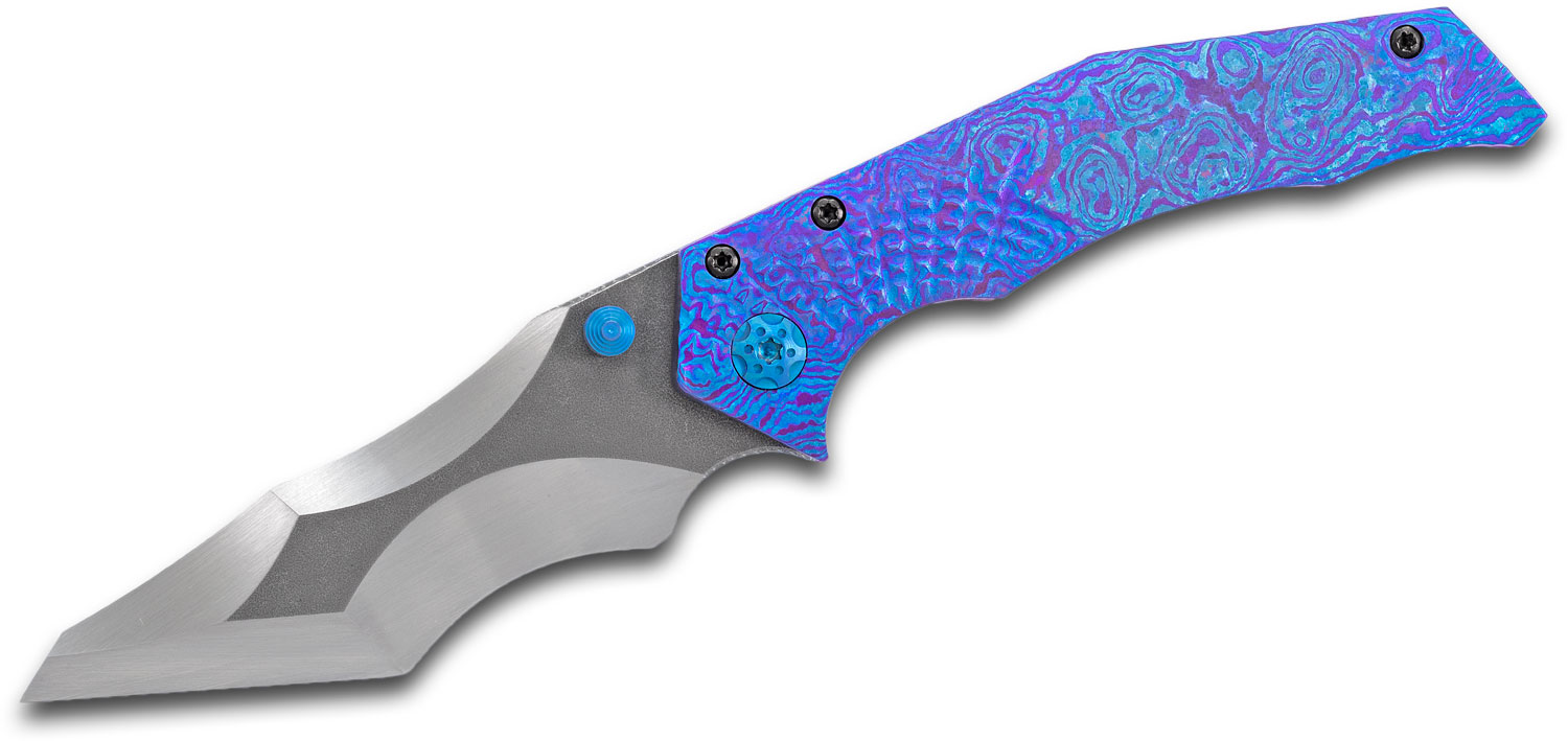Gavko Knives Michal Gavac Custom Shrunk Trasher Folding Knife 3.625 ...