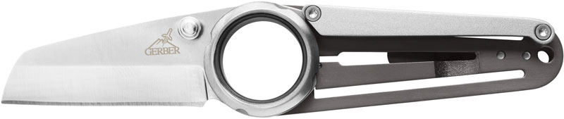 Gerber Mini-Remix Folding Knife 2.05" Plain Blade, Finger Hole ...