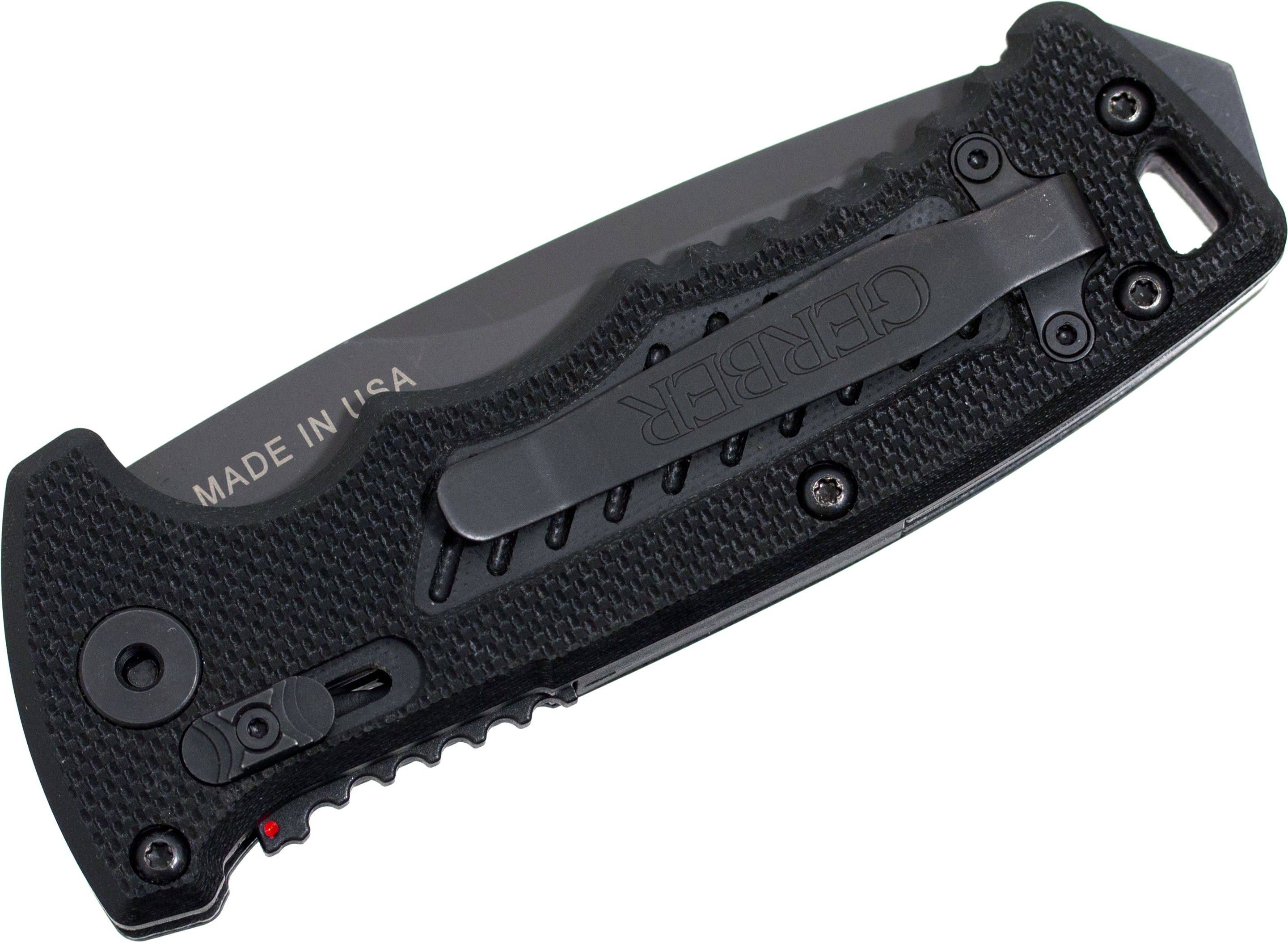 Gerber DMF AUTO 3.5" S30V Combo Tanto Blade, G10 Handles - KnifeCenter ...