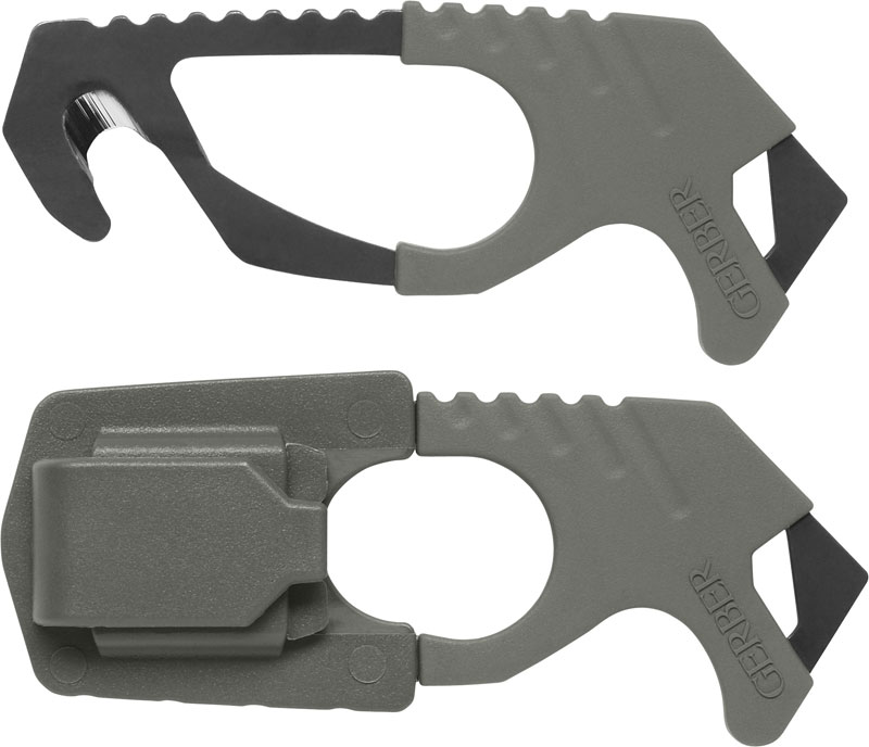 Gerber (Foliage Green) Strap Cutter / Rescue Hook 4.375" Overall ...