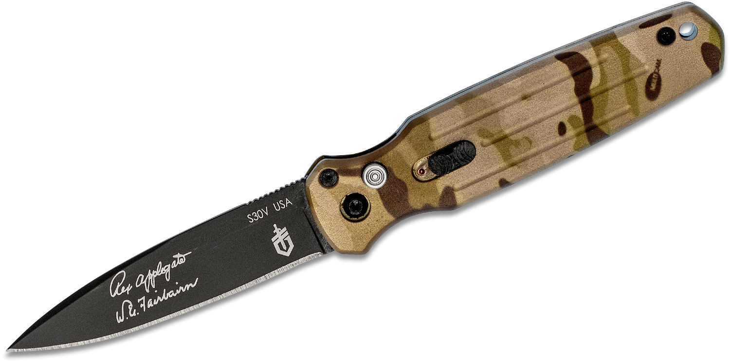 Gerber Applegate-Fairbairn Mini Covert AUTO Folding Knife 2.8" S30V ...
