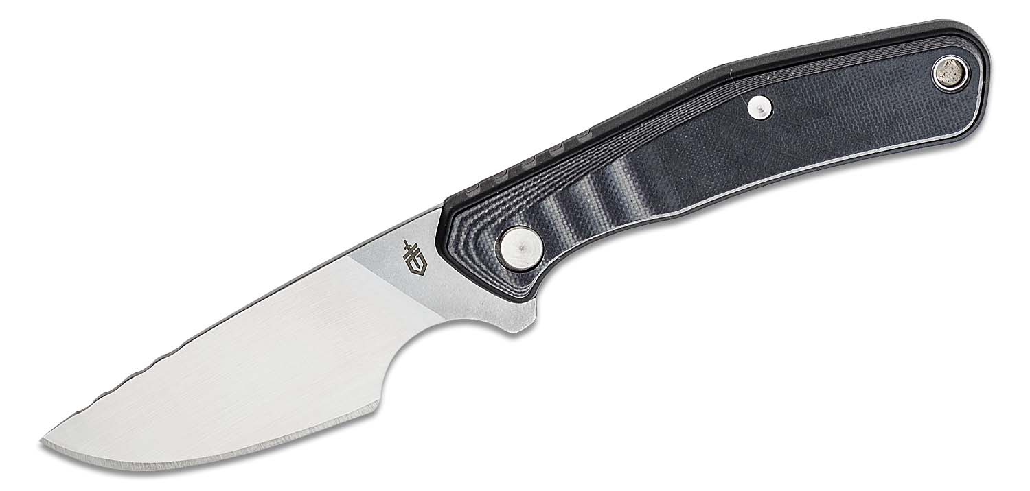 Gerber Downwind Caper Fixed Blade Knife 3.46" Stonewashed Drop Point ...