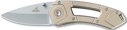 Gerber Aspect 2.5" Plain Edge Folder Aluminum Handle Pocket Clip ...