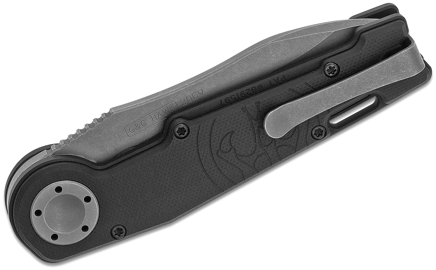 Grant & Gavin Hawk Mid-Tech MUDD Automatic Folding Knife 3.25" CPM-20CV ...