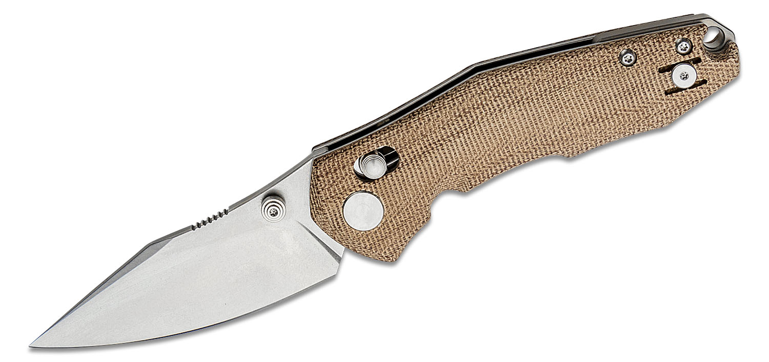 GiantMouse ACE Nazca Crossbar Lock Folding Knife 3.15" M390 Stonewashed ...