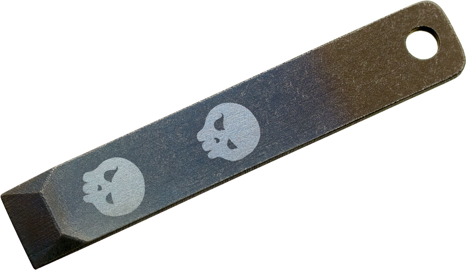 Anthony Griffin Custom Mini Pry Bar, 3" Flamed Titanium with Two ...