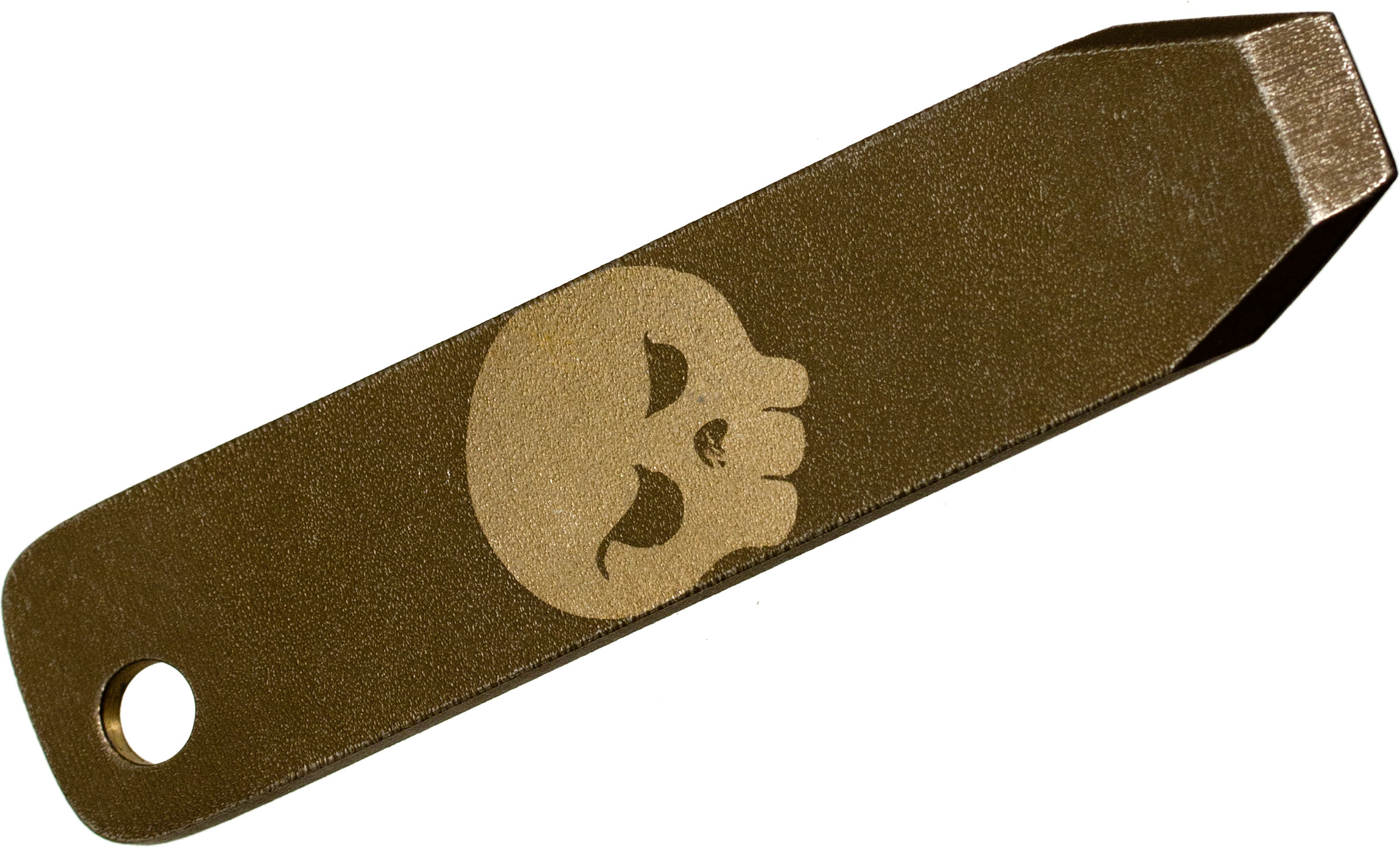 Anthony Griffin Custom Mini Pry Bar, 3.5" Bronze Anodized Titanium with ...