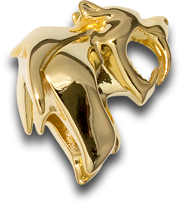 HEAdesigns Brass Sabertooth Bead, Chrome Gold - KnifeCenter - Bead Gold ...