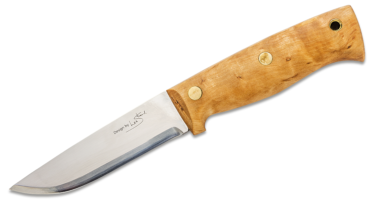 Helle Survivorman Temagami Knife 4-1/4" Stainless Steel Blade, Curly ...