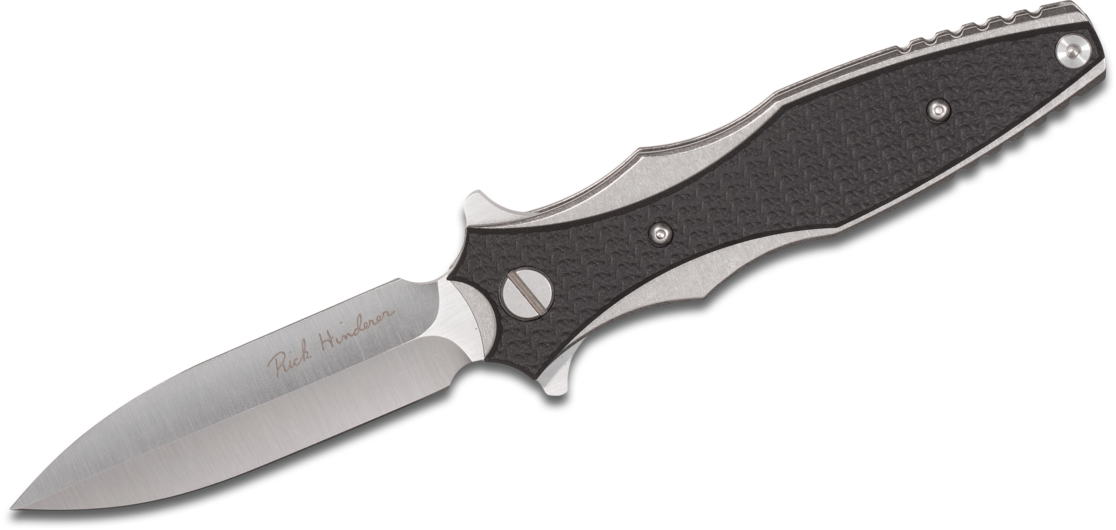 Rick Hinderer Custom Maximus Dagger Flipper 3.5" S35VN Hand Ground ...
