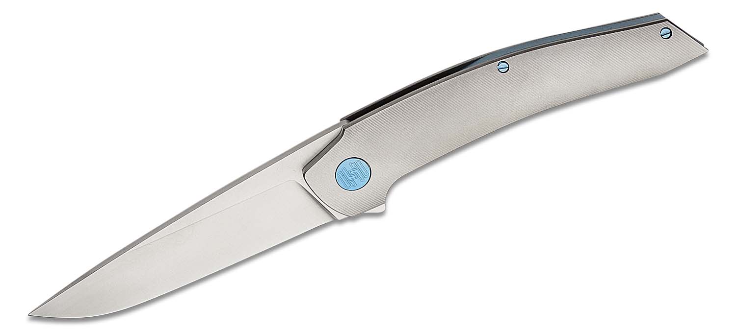 Hog House Knives Model T Flipper Knife 3.36" RWL-34 Blasted Drop Point ...