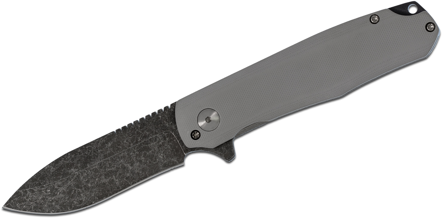Jesse Jarosz Custom Flare Flipper Knife 3.375" AEB-L Recurve Blade ...