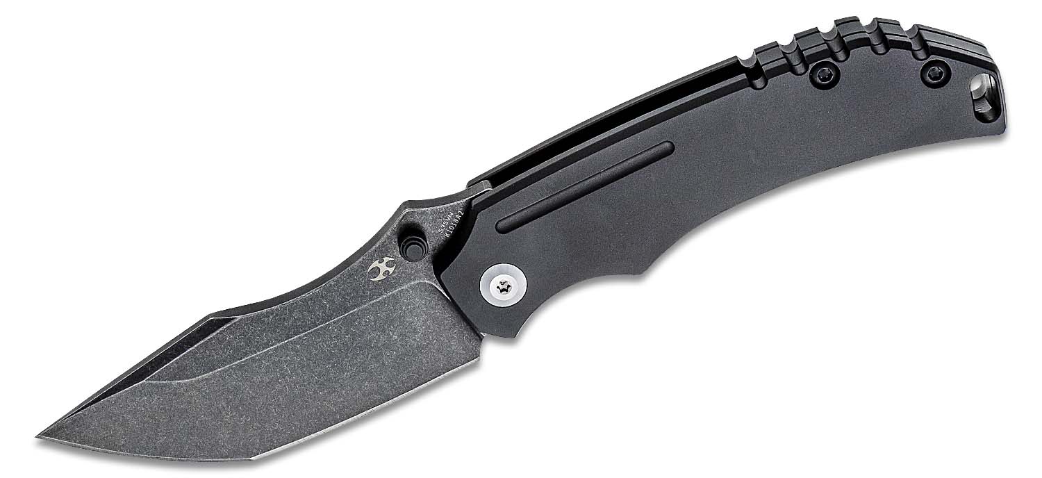 Kansept Knives Pelican EDC Folding Knife 3" CPM-S35VN Black Stonewashed ...