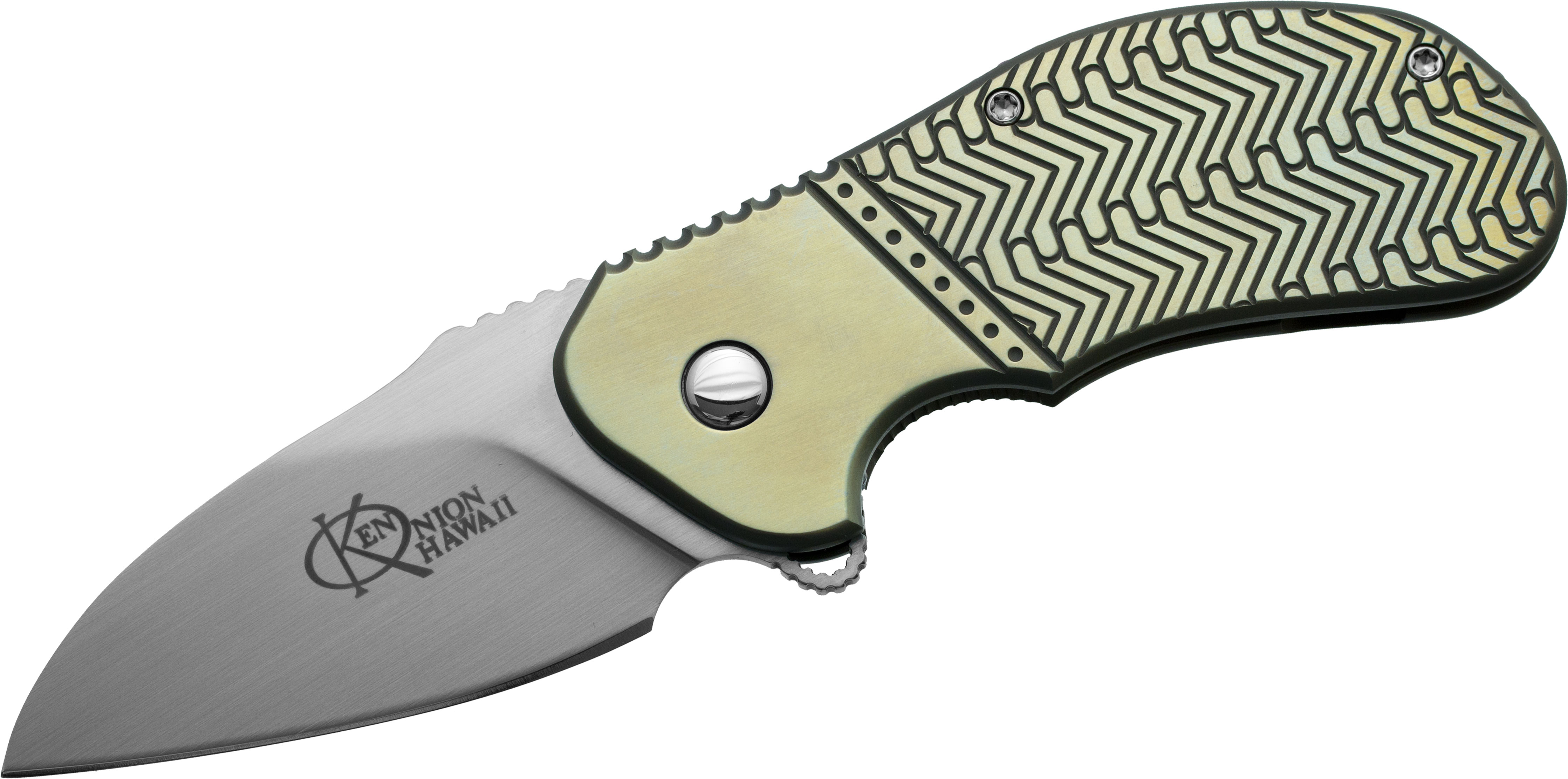 Ken Onion Custom Chubbster Assisted Flipper 2.375" Satin Plain Blade ...