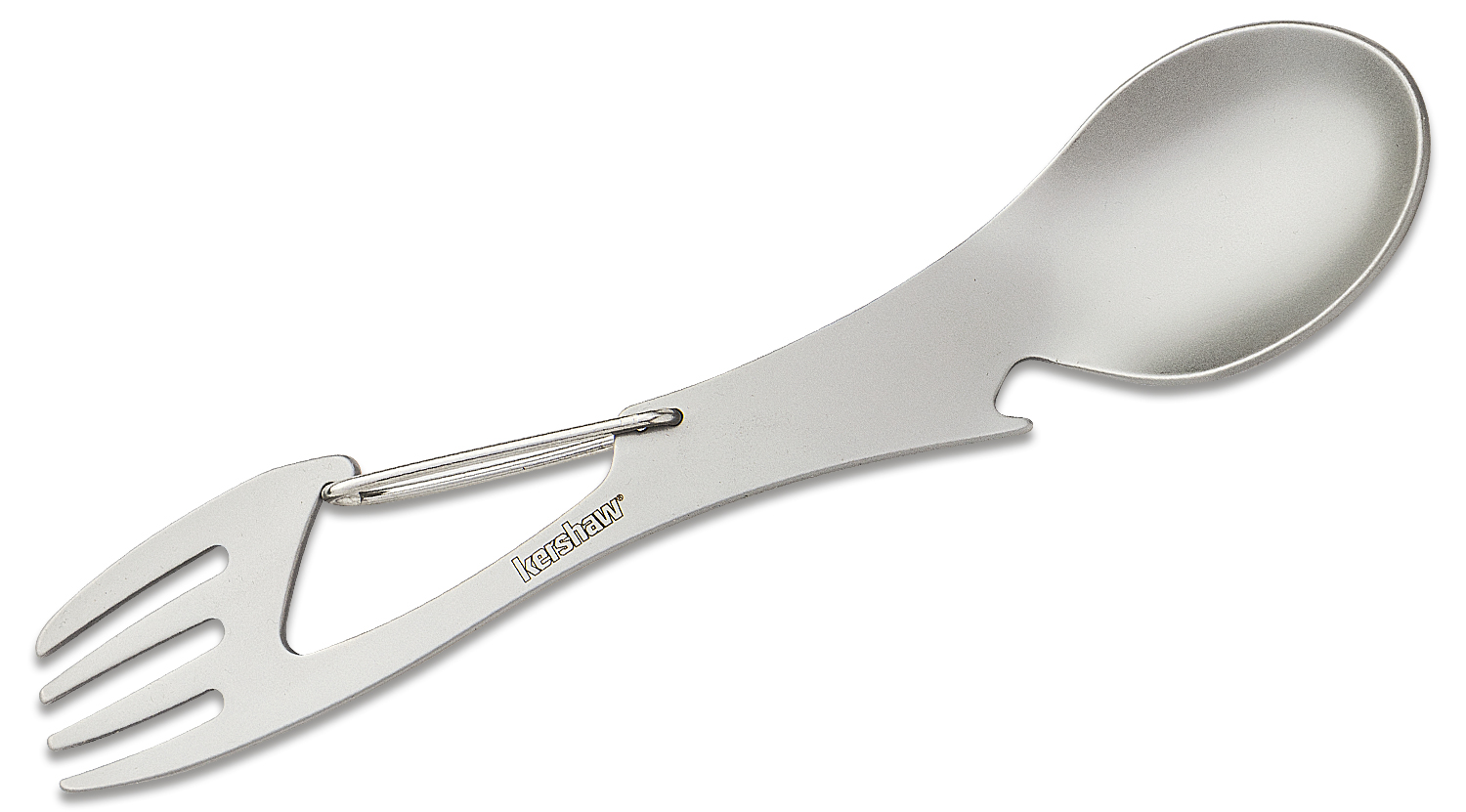 Kershaw 1145 Ration XL (Bead Blast) Spoon, Fork, Bottle Opener ...