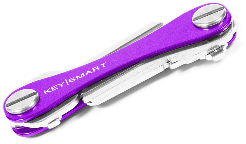 KeySmart 2.0 Purple Aluminum Key Organizer, Holds 2-8 Keys ...