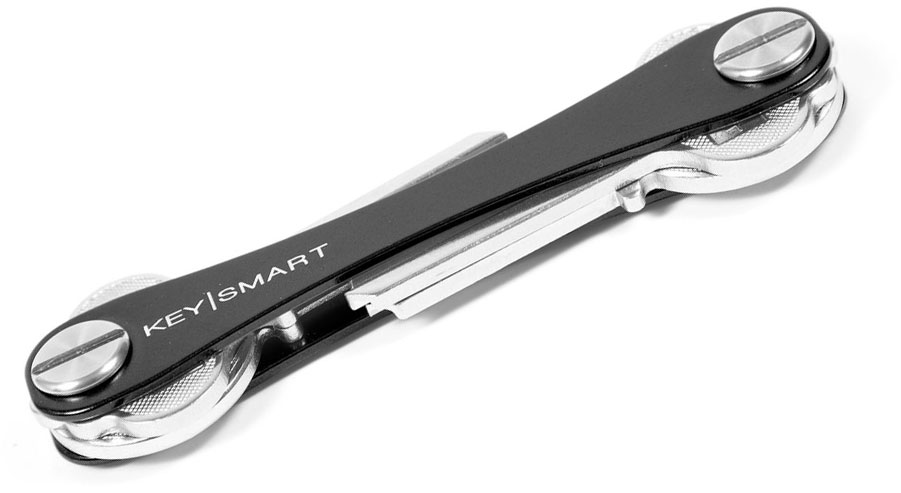 KeySmart 2.0 Extended Black Aluminum Key Organizer, Holds 2-8 Keys ...