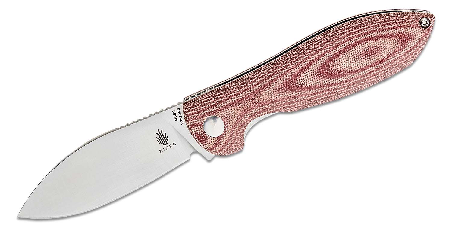 Kizer Cutlery Vanguard Azo Infinity Flipper Knife 2.875" N690 Satin ...