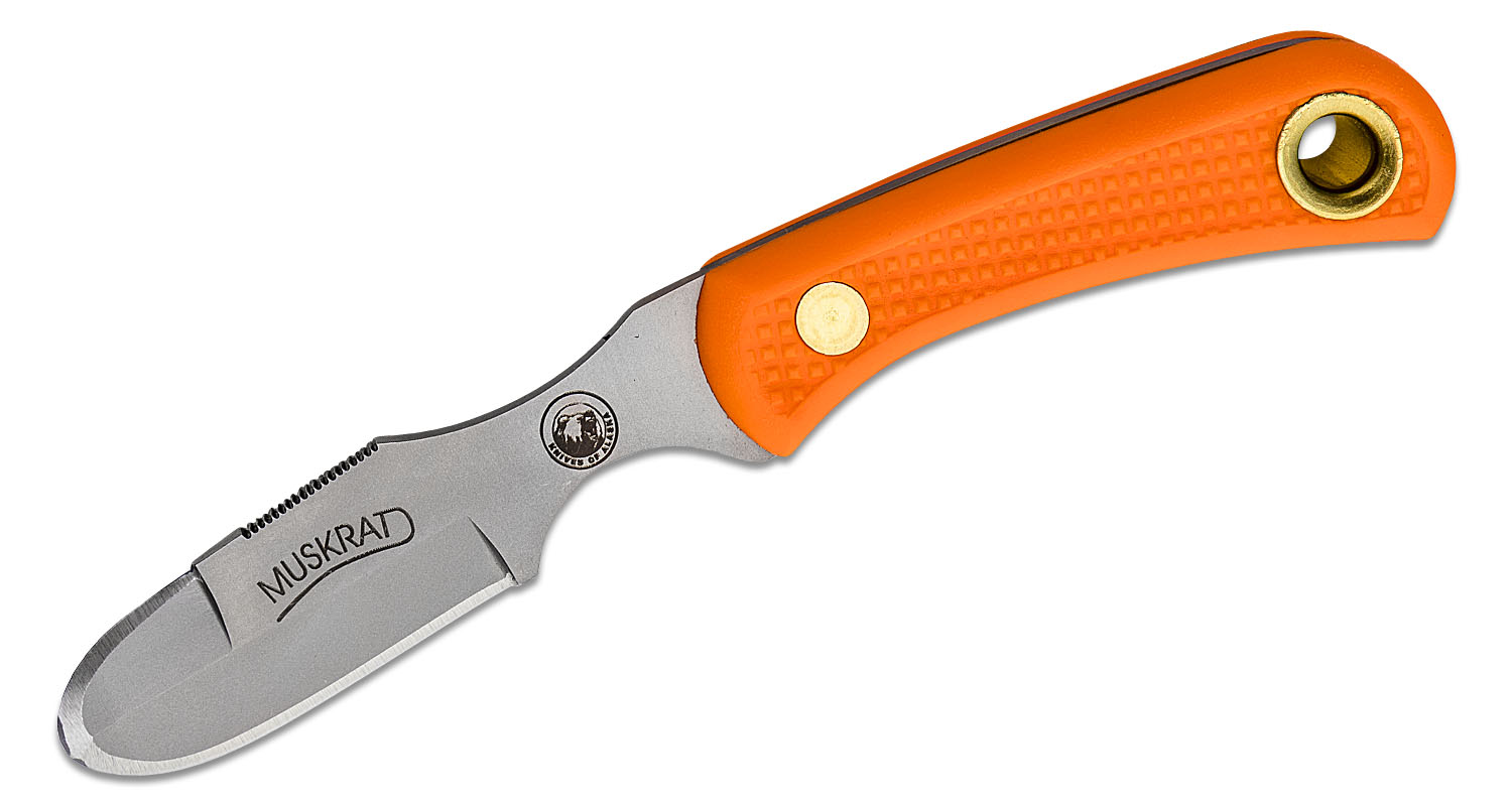 Knives of Alaska Muskrat Knife Fixed 2.25" D2 Bead Blasted Skinner ...