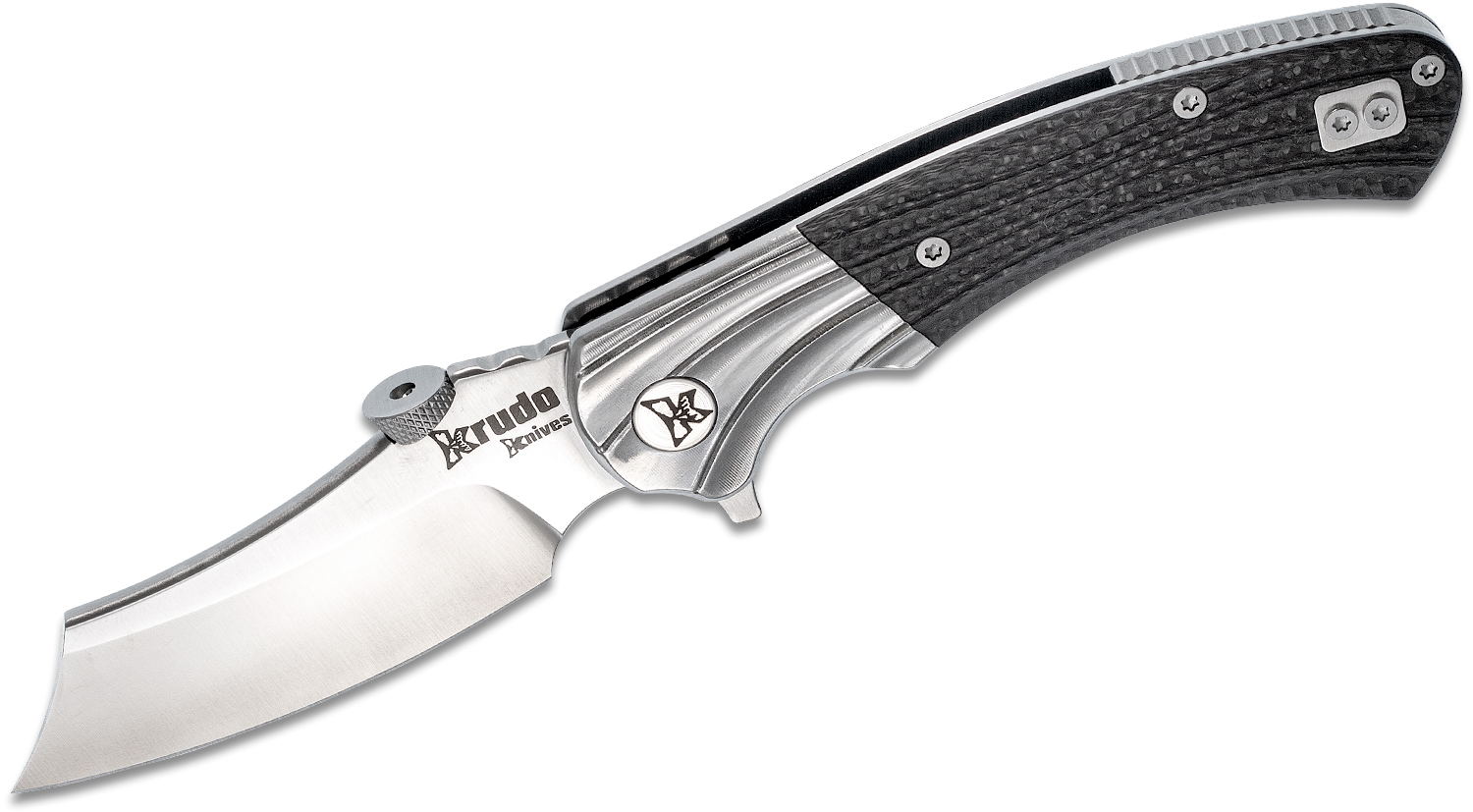 Krudo Knives DAO Flipper Knife 3.75" Reverse Tanto Blade, Integral ...
