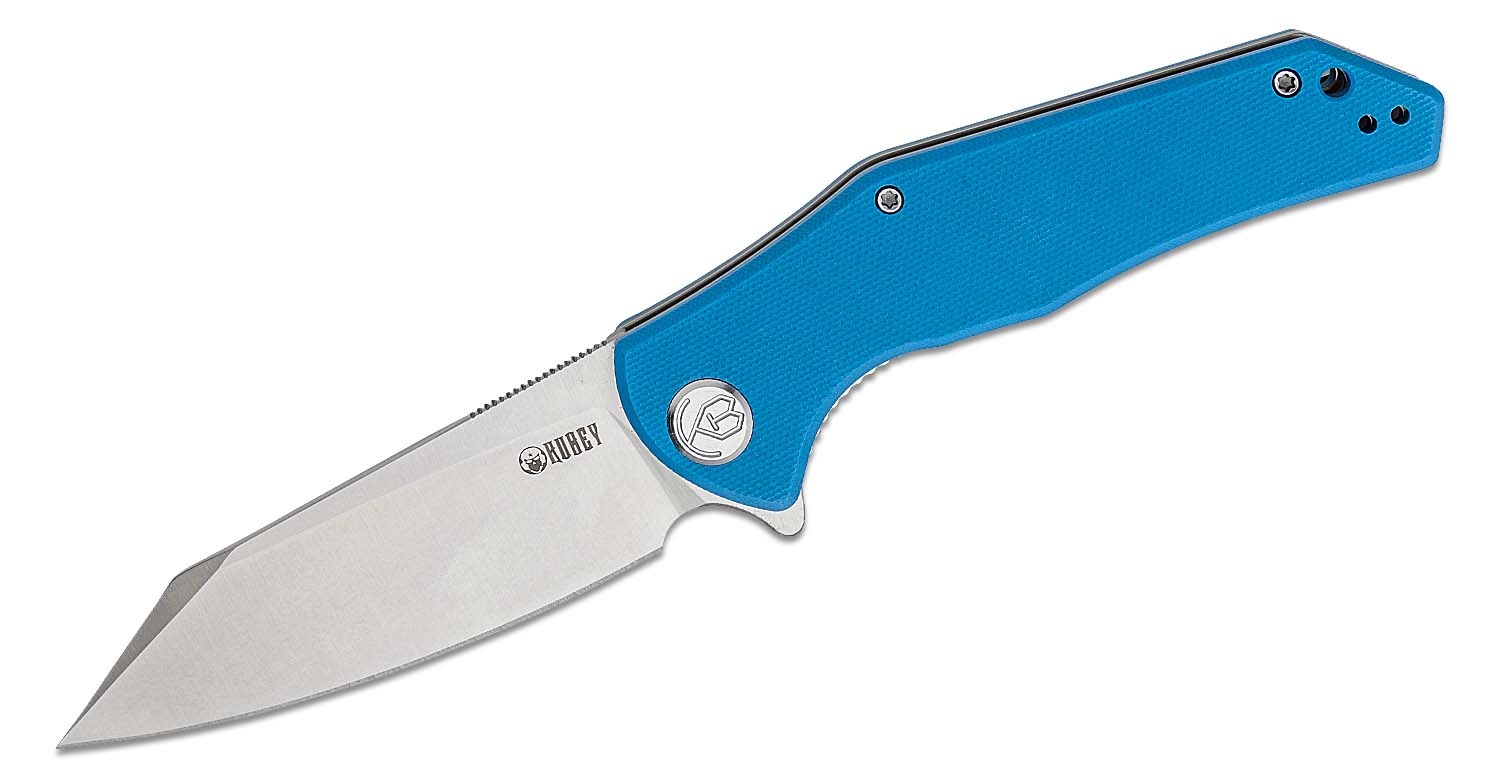 Kubey Knives Flash Flipper Knife 3.82" D2 Satin Reverse Tanto Blade ...