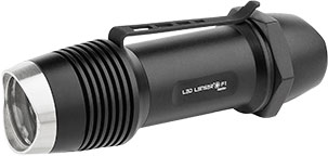 LED Lenser 880122 F1 Pocket-Size LED Flashlight, 400 Max Lumens, Black ...