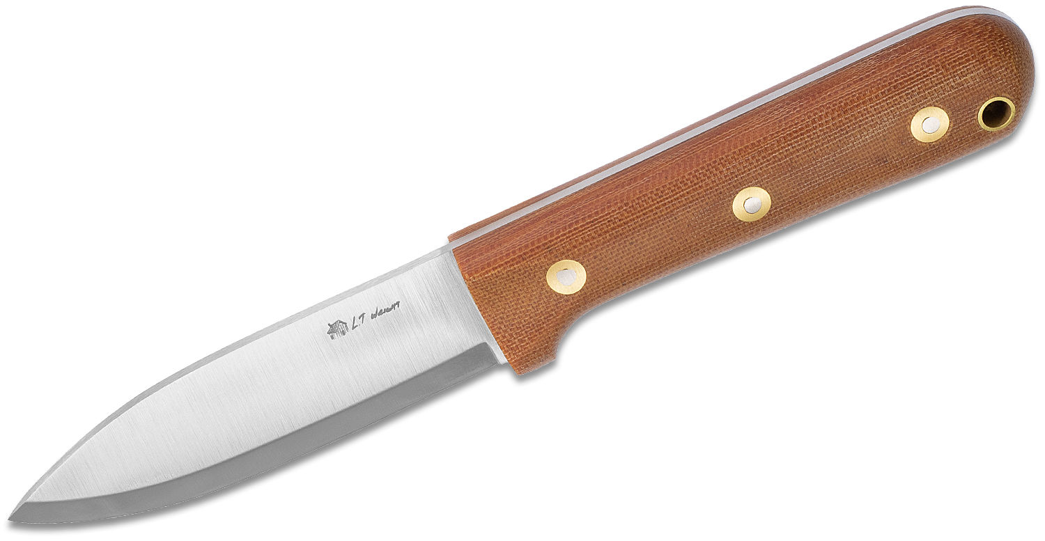 L.T. Wright Genesis Kephart Style 4.25" A2 Scandi Grind Fixed Blade ...