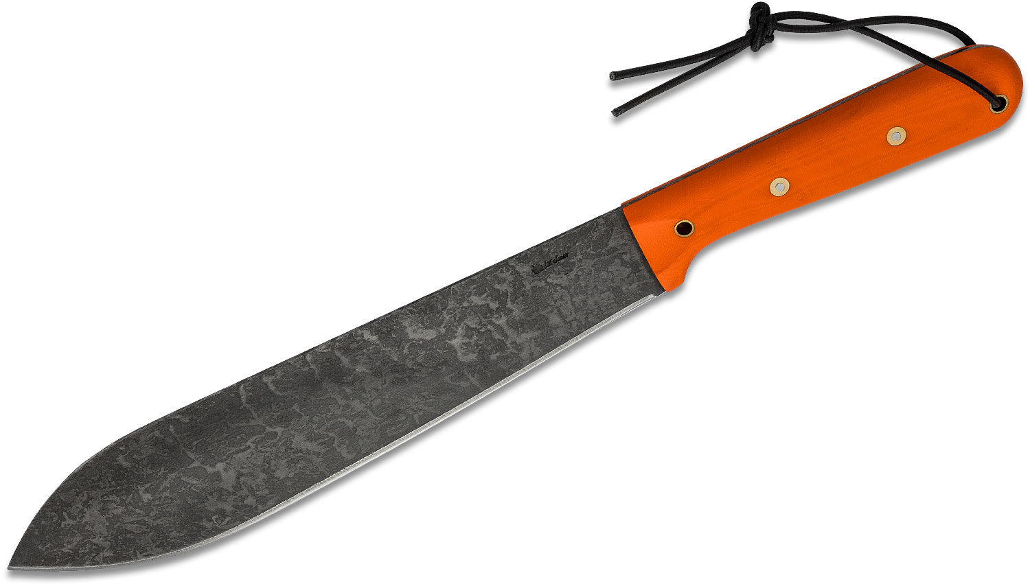 L.T. Wright Overland Machete 12.25" 1075 Fixed Blade, Orange G10 ...
