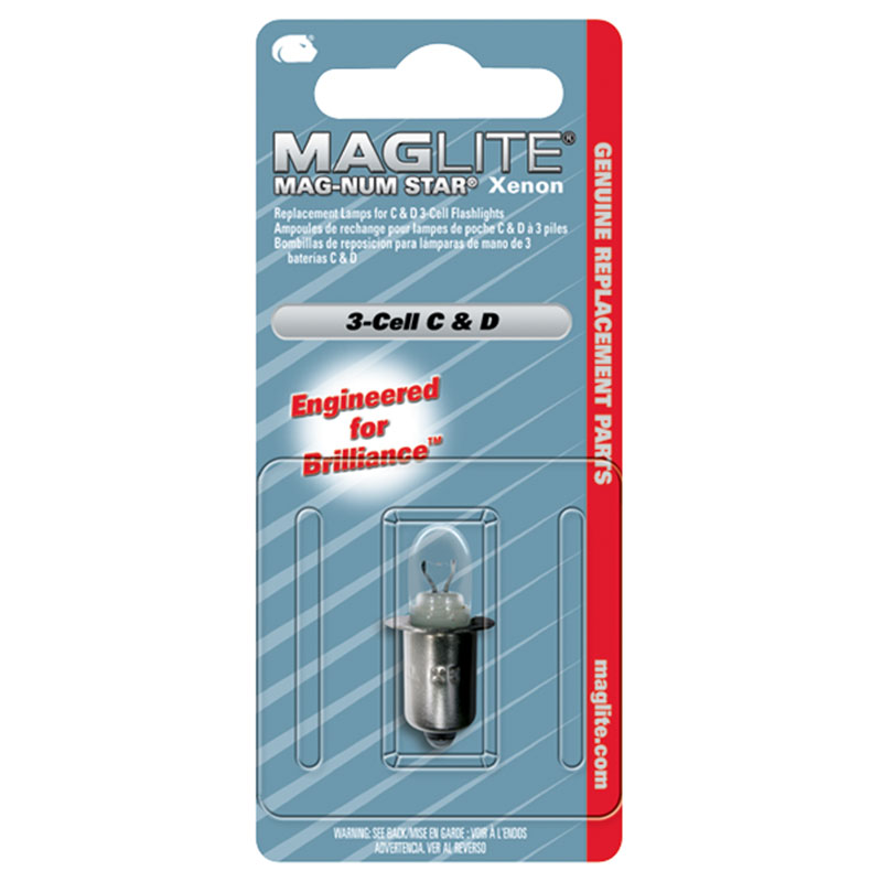 Maglite 3 Cell Mag-Num Star Xenon C or D Replacement Lamps 1 pack ...